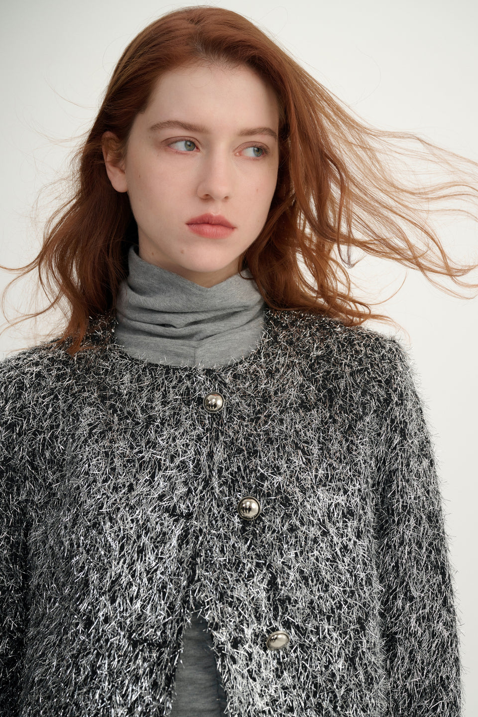 Silver tinsel jacket – Ancosti